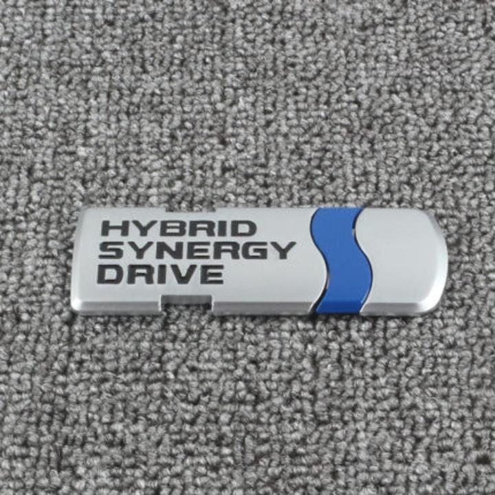 -HYBRID SYNERGY DRIVE- EMBLEMS FOR TOYOTA CARS | Daraz.pk