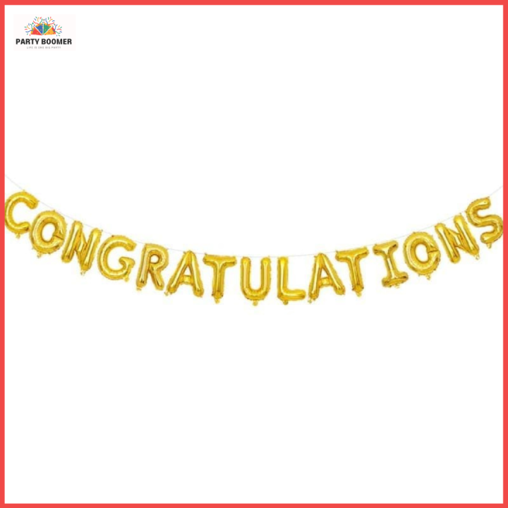 Congratulations letter balloons store