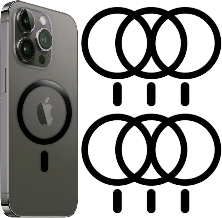 Metal Ring Compatible with MagSafe Sticker Designed for iPhone 12~17 ...