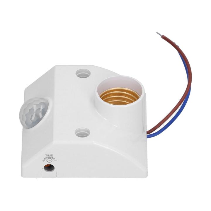 Automatic Human Body Infrared IR Sensor Lamp Holder LED Bulb Light E27 Base PIR Motion Detector ...