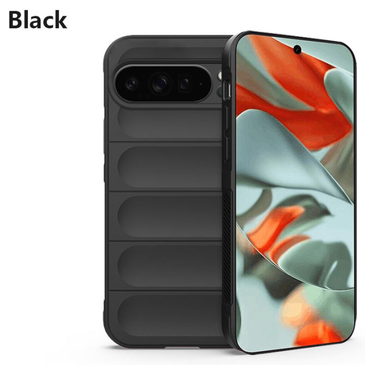Tokifu For Google Pixel 9 Pro XL Illusionary Shield Silicone Soft Shell ...