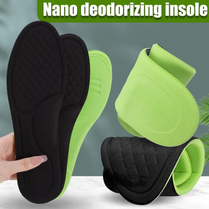 Nano Antibacterial Sport Insoles Shoes Sneakers Memory Foam Orthopedic ...