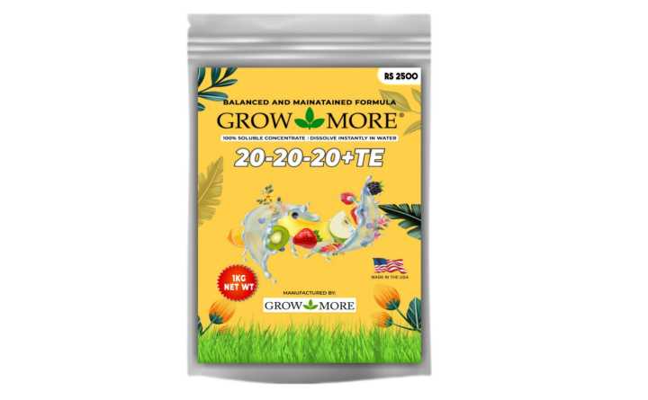 Grow More Garden Fertilizer 1 Kg Pack (20-20-20+TE) Imported From USA ...