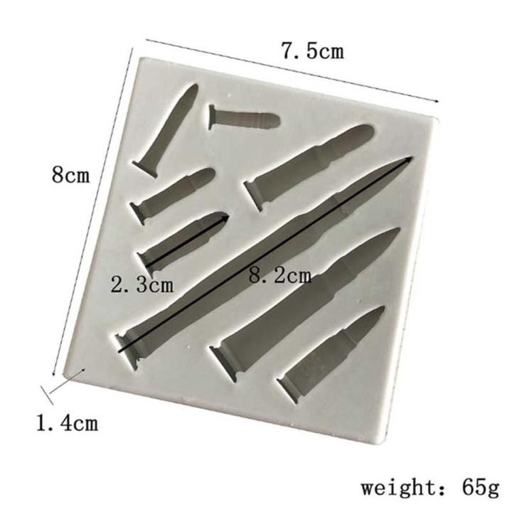 Chicken Game 98K Bullet Shape Silicone Mold Fondant Chocolate Cake ...