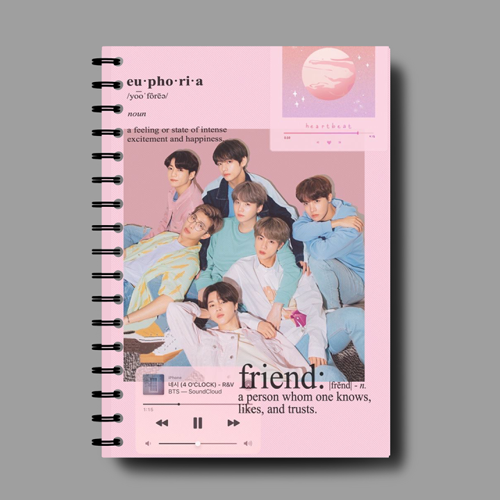 BTS Spiral Notebook - 7774 | Daraz.pk