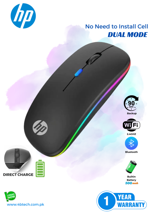 HP Mouse Wireless RGB – Gaming W10 Mouse for PC and Laptop Ergonomic HP ...