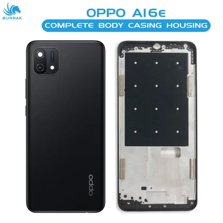 Oppo A16e Housing Middle Frame With Side Button and Camera Lens ...
