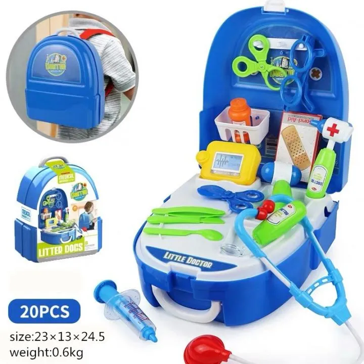 Doctor Set for Kids - 20 Piece Medical Backpack Series Doctor First aid ...