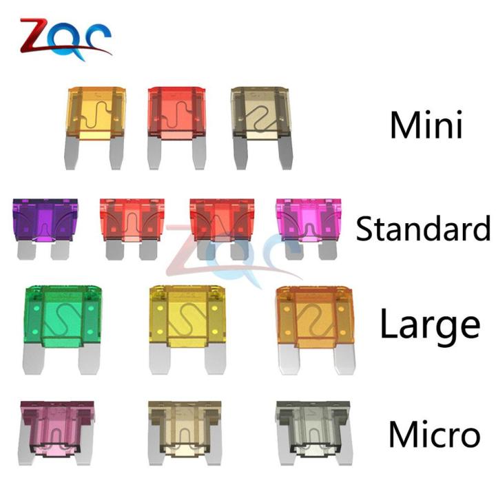 10pcs Mini Standard Micro Fuses 5A 7.5A 10A 15A 20A 25A 30A 35A 40A Amp ...