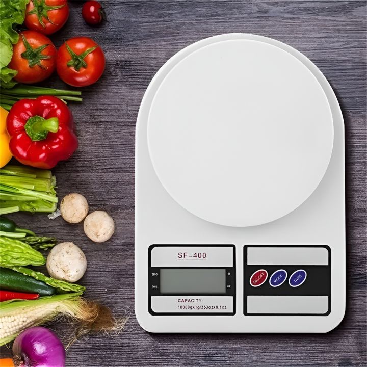 Digital Kitchen Scale Upto 10 KG Measuring Scale - White | Daraz.pk