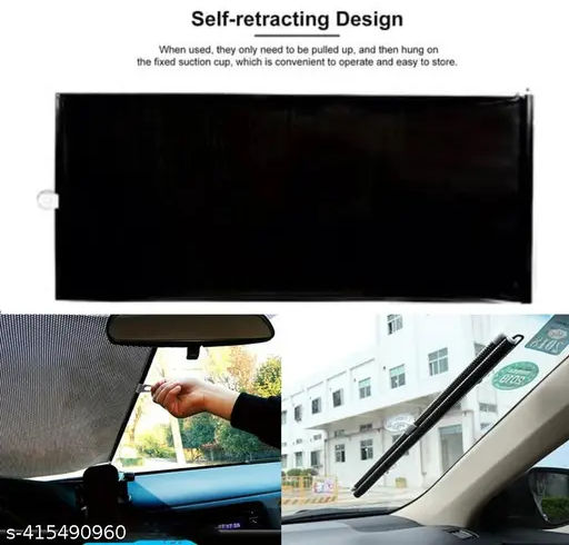 Car Retractable Windshield Anti-UV Car Window Shade Car Front Screen ...