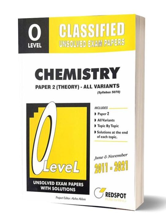 GCE O Level Classified Chemistry Paper 2 (Edition 2021) | Daraz.pk