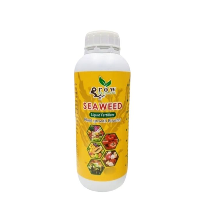 Grow Organic Seaweed Liquid Fertilizer 1 Liter Natural Seaweed Extract ...