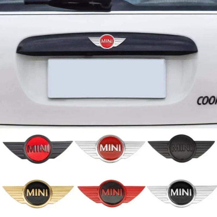 Metal Car Body Sticker Logo Rear Emblem Decal Accessories For Mini ...
