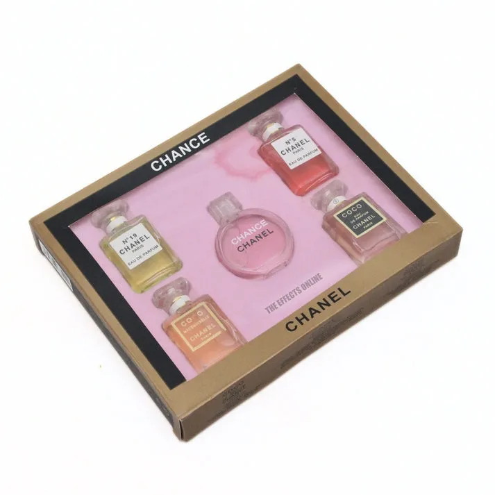 Chanel Chance Perfume Set of 5 – Luxury Mini Fragrance Collection for ...