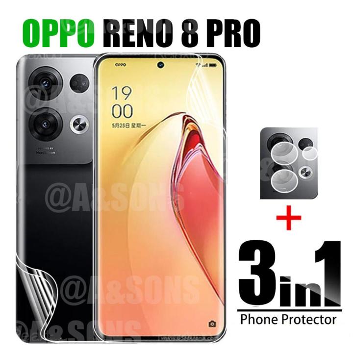 OPPO Reno 8 Pro Screen Protector Jelly and Back Side Jelly Protector ...