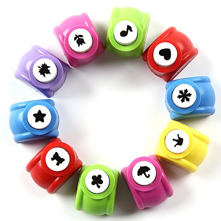 Paper Punch Scrapbook Set Of 10 Handmade Puncher Hand Press Shapes Daraz.pk