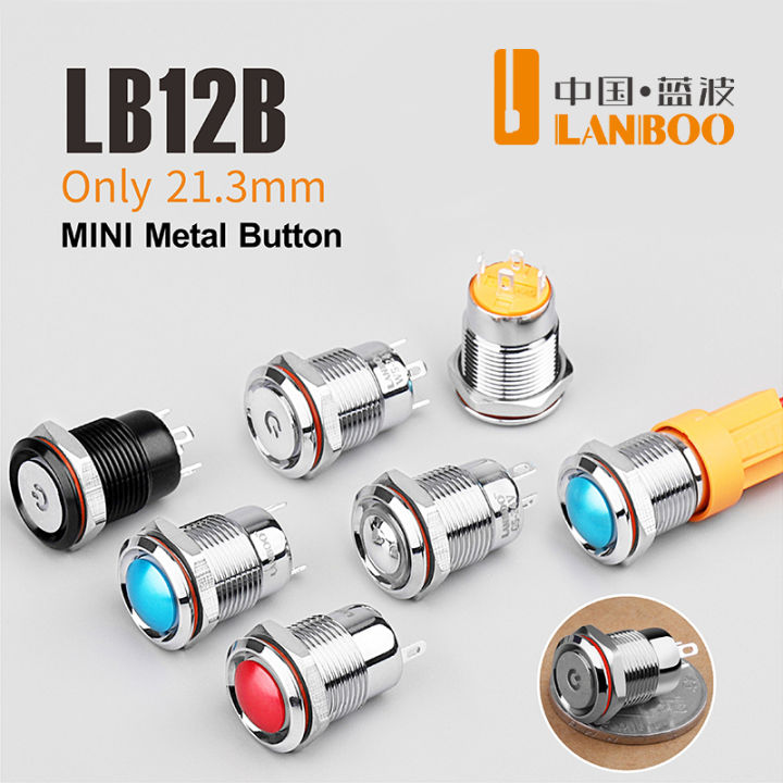 12mm 4 position selector mechanical waterproof micro push button switch ...