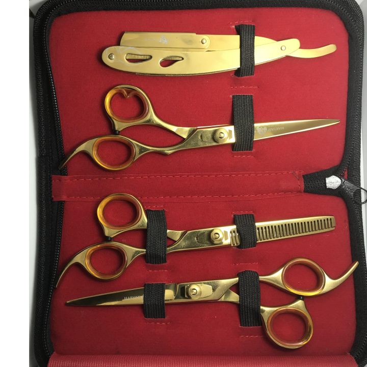 Professional Barber 4 Pcs Hairdressing Scissors Set/Salon Hair Cutting ...