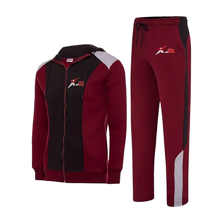 Men's 2 Pieces Full Zip Tracksuits Sport Suits Casual Outfits Jacket ...