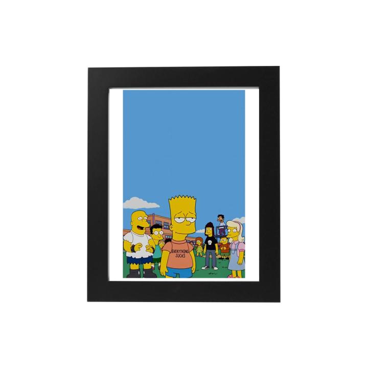 The Simpsons Futurama Bart Simpson TV Show Posters Vinyl Paper Quotes ...