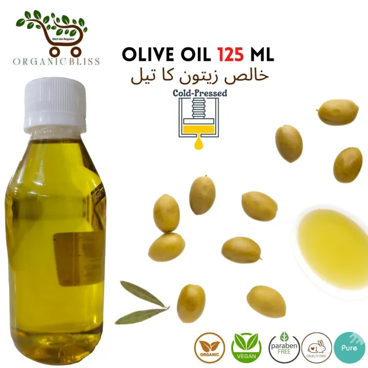 Organic Extra Virgin Olive Oil Cold-Pressed 100% Pure and Natural Carrier Oil Olive Oil ...