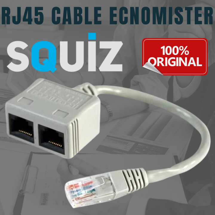 RJ45 Cat5e UTP Network Cable Economiser Ethernet DATA/DATA Splitter X 2 ...