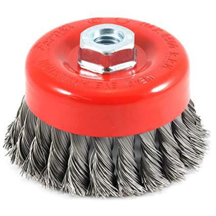 Wire Cup Crimped Cleaning Angle Grinder Brush Cup Compatible with 4 ...