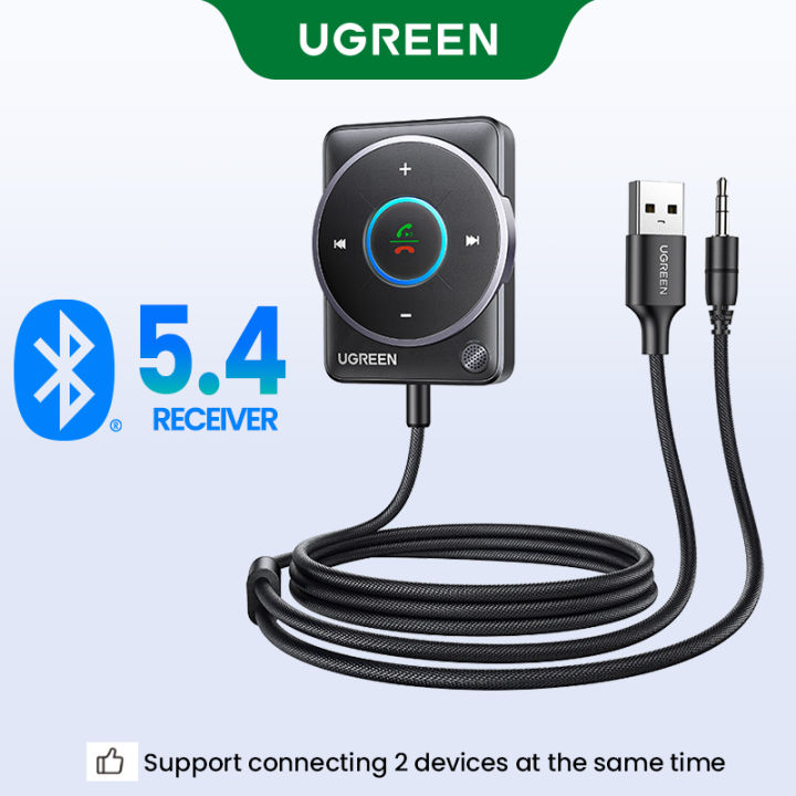 Ugreen Car Bluetooth 5.4 Receiver HiFi Dual Connection Noise Reduction ...