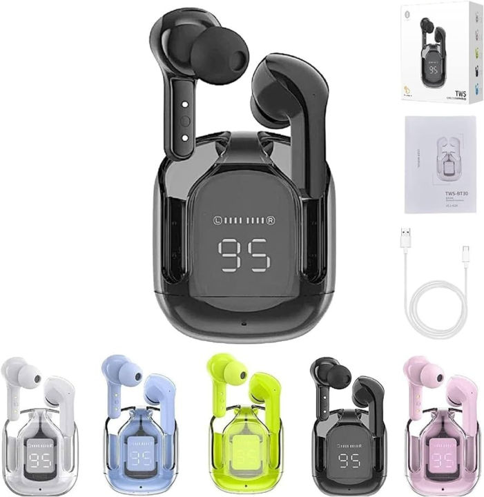 Air 31 Earbuds ENC | True Wireless Crystal Earbuds LED Display | TWS ...