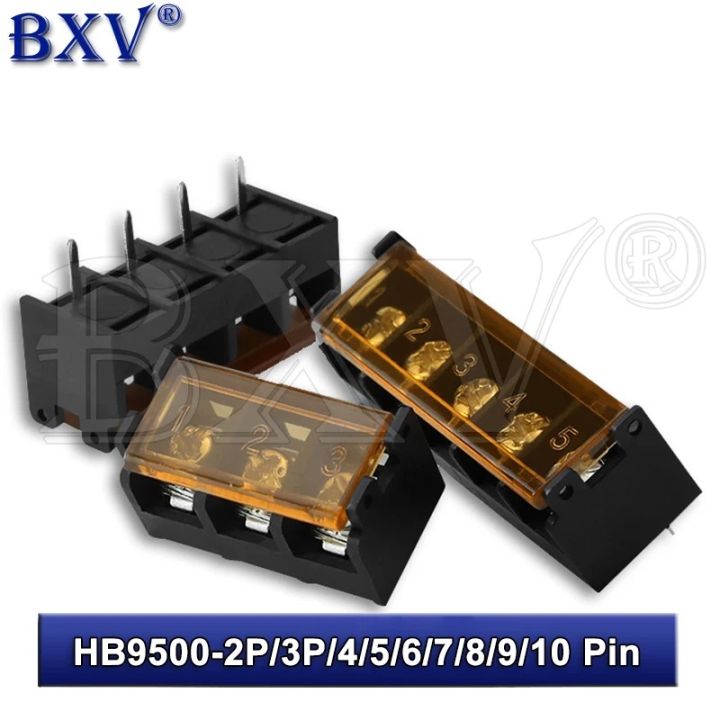 HB9500-2P 3P 4P 5P 6P 7P 8P 9P 10Pin PCB Screw Terminal Block Connector HB-9500 300V 30A Lid ...