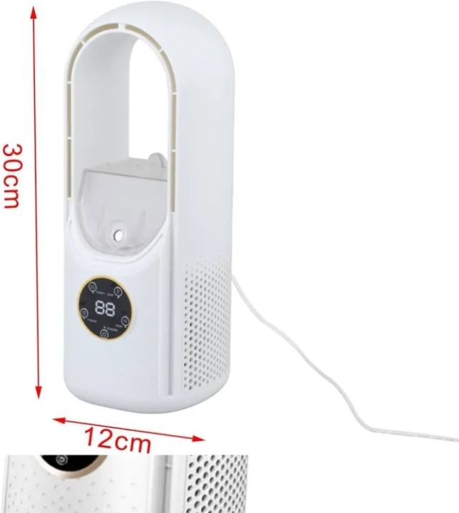 Portable mini air conditioner USB air cooler bladeless electric fan 6 ...