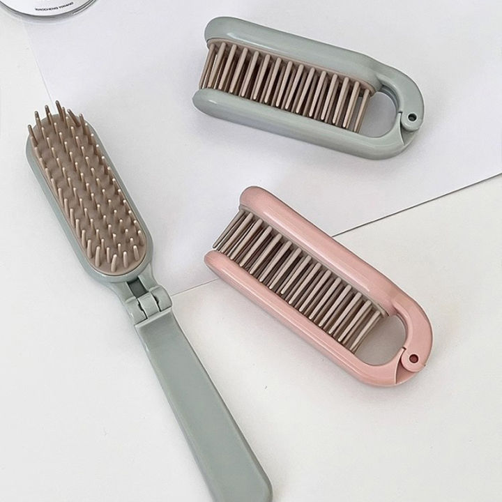 Air Cushion Hair Styling Comb Mini Folding Comb Women Portable Compact ...