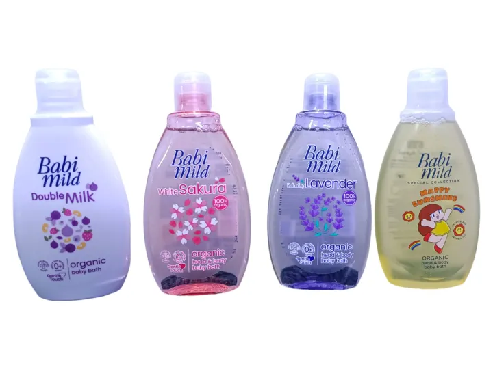 Babi Mild Organic White Sakura | Lavender | Happy Sunshine | Double ...