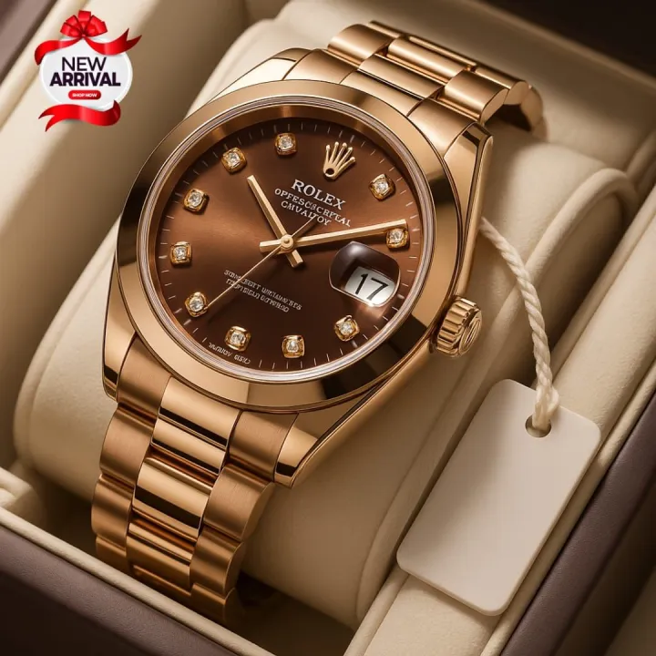 RLX Watch Premium Crown Lock Quartz Watch | Heavy Chain Design | Daraz.pk
