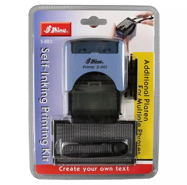 Shiny Self Inking Stamp Making Kit S-883 | Daraz.pk