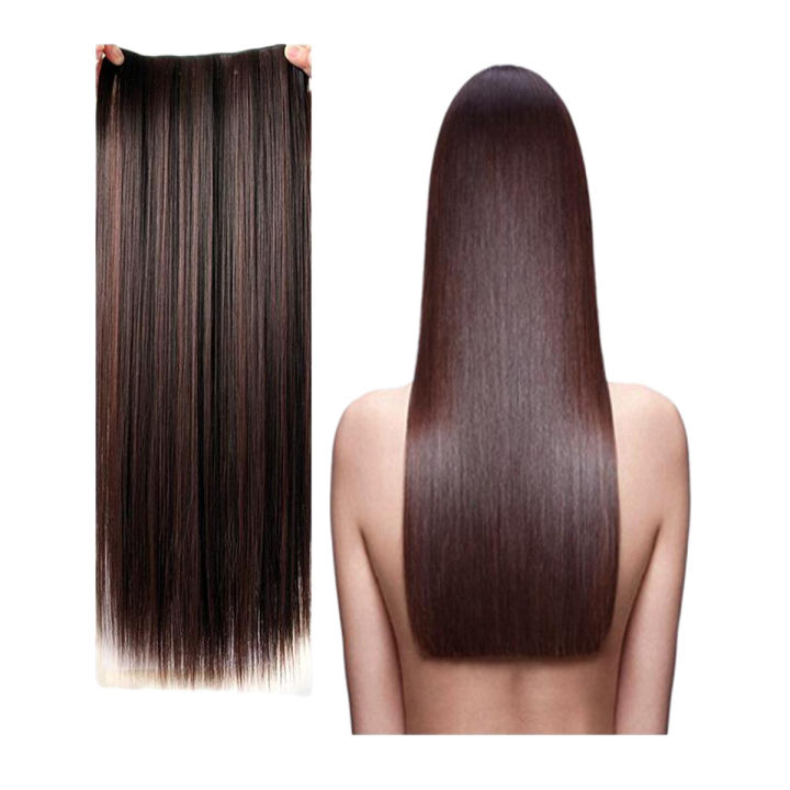 30 Inches Long Straight Hair Extension5 Clips 350 Grams Full Volume No ...