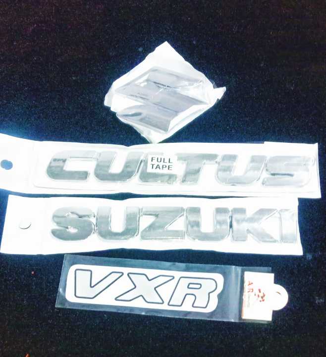 Suzuki Cultus Front Logo S Back Monograms CULTUS SUZUKI VXR 2001-2007 ...
