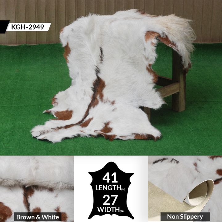 Luxurious Cow/Goat Skin Leather Rug | Daraz.pk