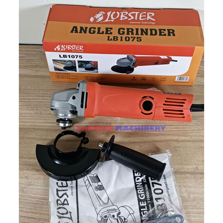 LUBSTER 4INCH ELECTRIC ANGLE GRINDER-750WATT-100mm | Daraz.pk