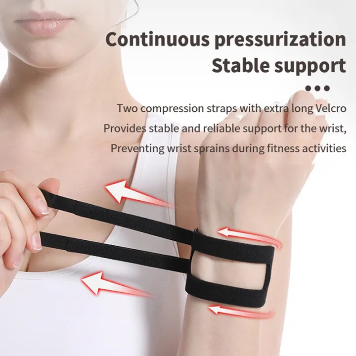 Portable Adjustable Thin Pain Wrist Band Brace Injury TFCC Tear Injury ...