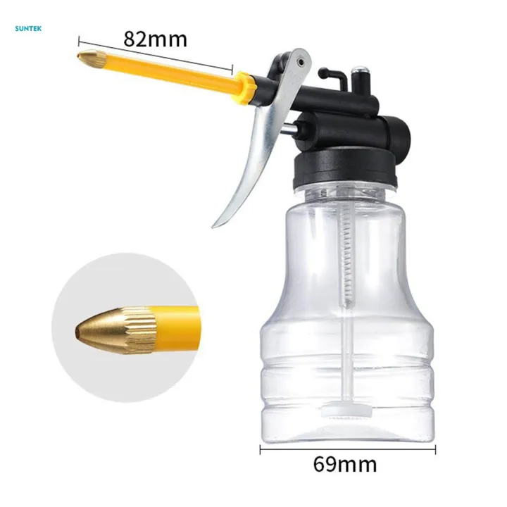 Pump Oiler Can 250ml Manual Oiler Lubrication Oil Can Bottle for ...