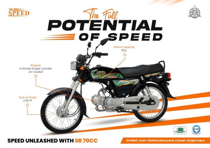 Hi Speed SR 70 CC Motorcycle 2023-24 by RAAZY MOTOR INDUSTRIES | Daraz.pk