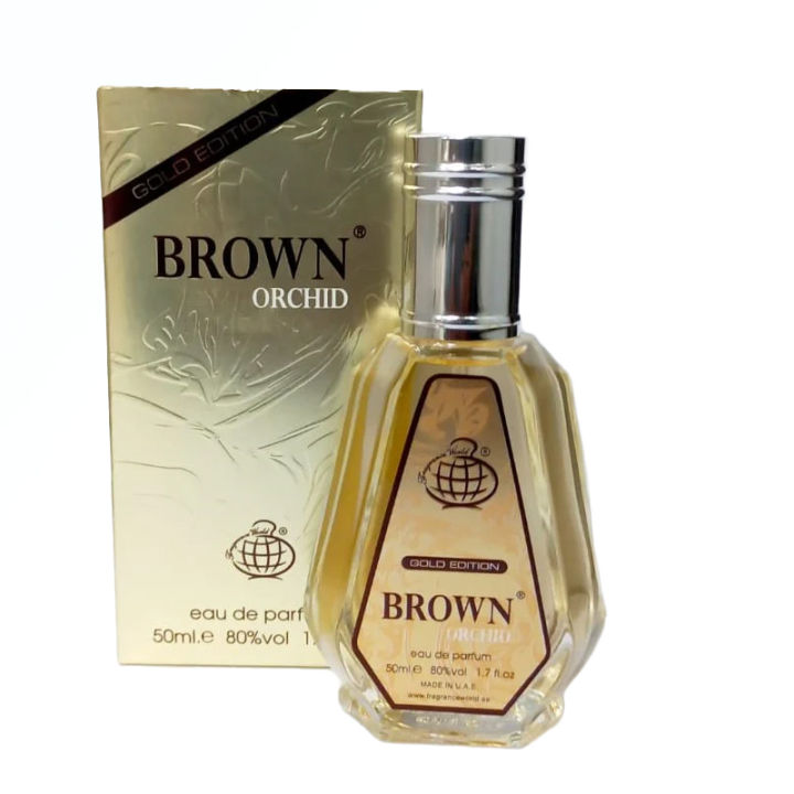 Brown Orchid Gold Edition 50ML Fragrance World | Daraz.pk