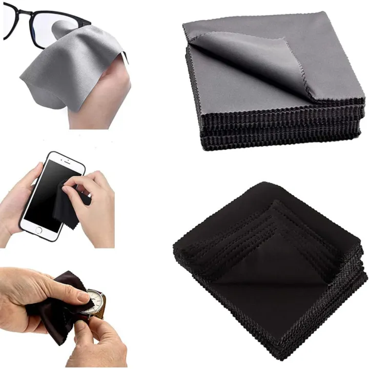Microfiber Cleaning Cloth Pack of 80 pcs for Eyeglasses & Glass, Camera ...
