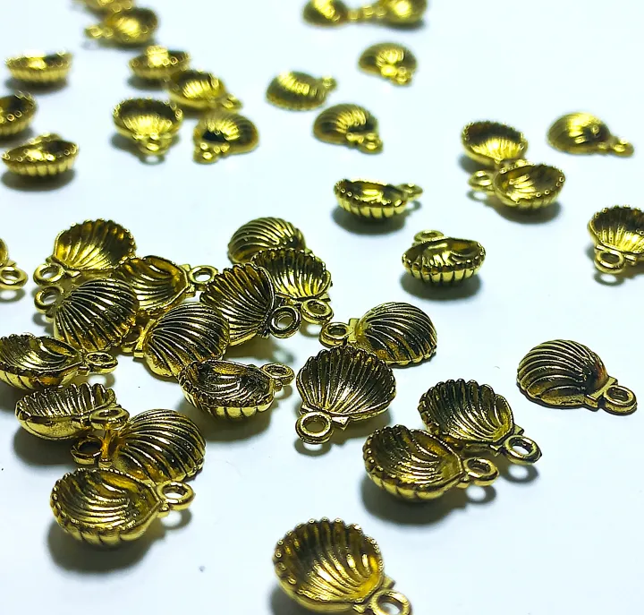 Pack of 10pcs, High Quality Metal Sea Shell/Scallop Charms, Antique ...