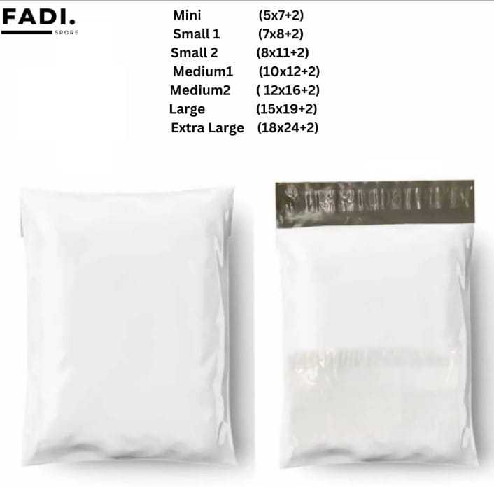 Bundle of 50 – Eco-Friendly Recycled LDPE Packing Flyer Bags with ...