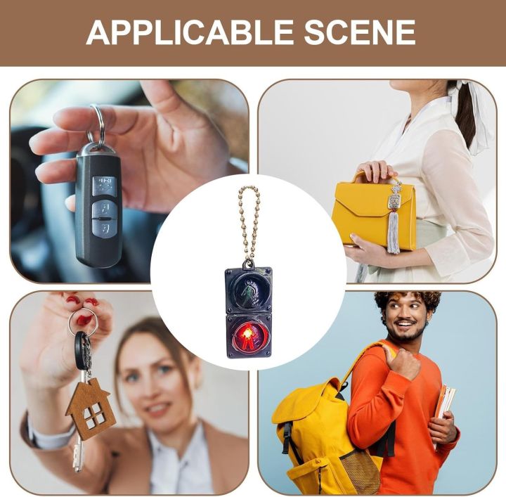 LED Traffic Light Keychain Mini Signal Light Keychain Mini Traffic ...