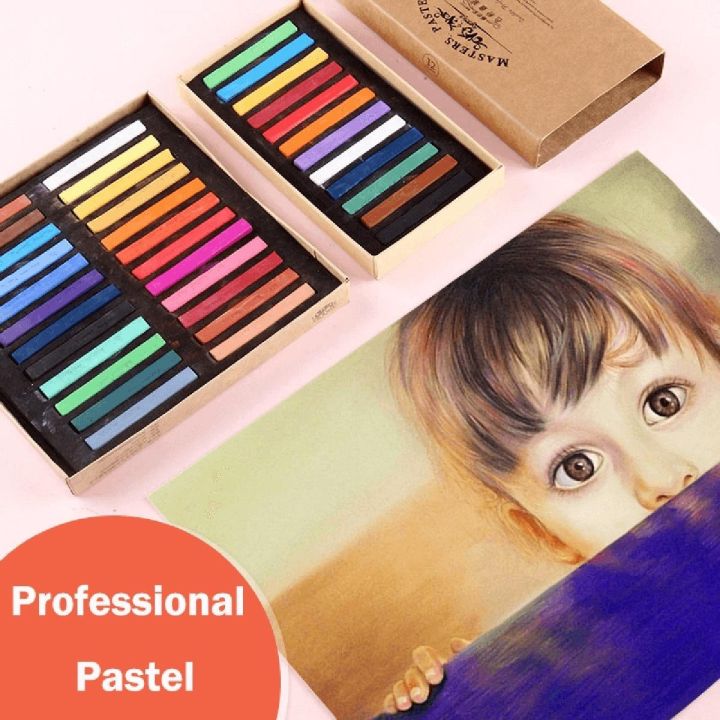 Maries Professional Artist Soft Pastels Crayons Chalk Set 12/24/36/48 ...