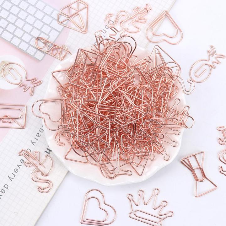 5PCS/Pack Beautiful Envelope Bookmark Planner Paper Clip Metal Material ...